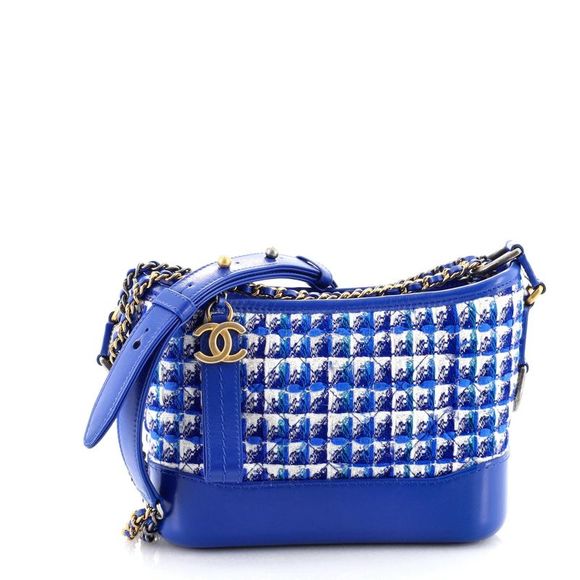 CHANEL | Bags | Chanel Gabrielle Hobo Quilted Tweed And Calfskin Small ...